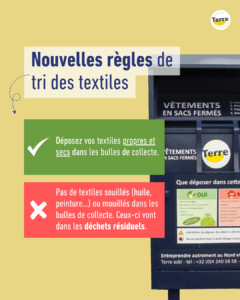 Nouvelles règles de tri textile en 2025 | Terre asbl